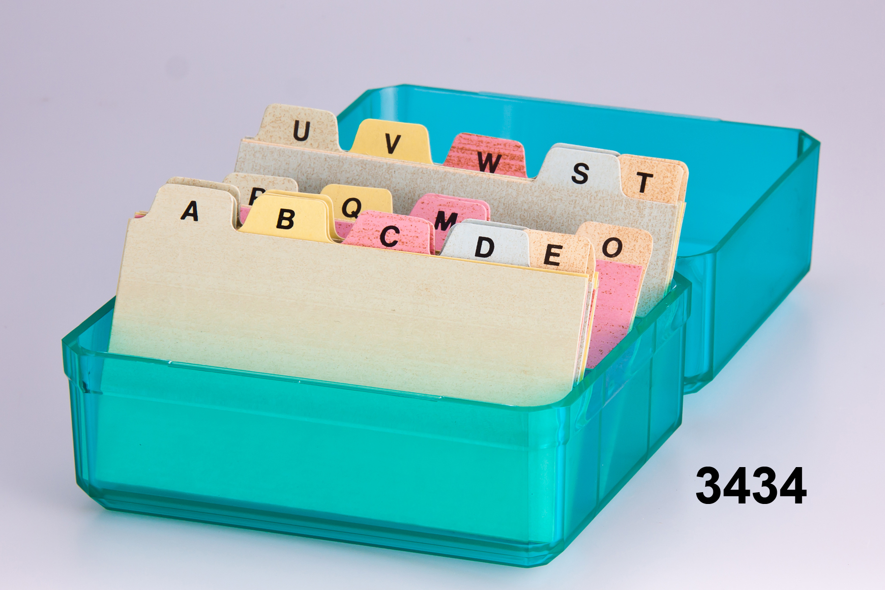 Index Card Box Metro Plastic